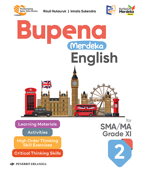 BUPENA MERDEKA ENGLISH 2 for SMA/MA Grade XI (K-MERDEKA REVISI)