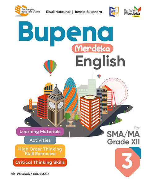 BUPENA MERDEKA ENGLISH 3 for SMA/MA Grade XII (K-MERDEKA REVISI)